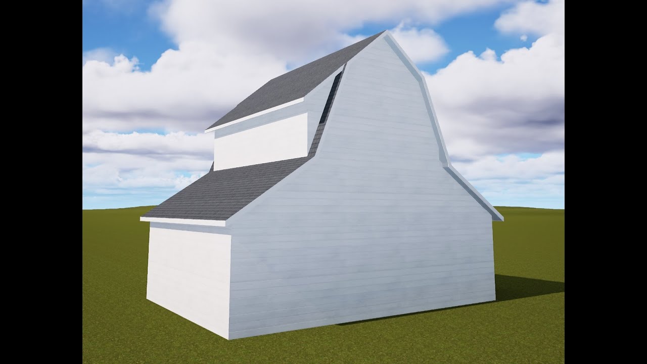 4 Point Gambrel Roof Line Tutorial in Structure Studios - YouTube