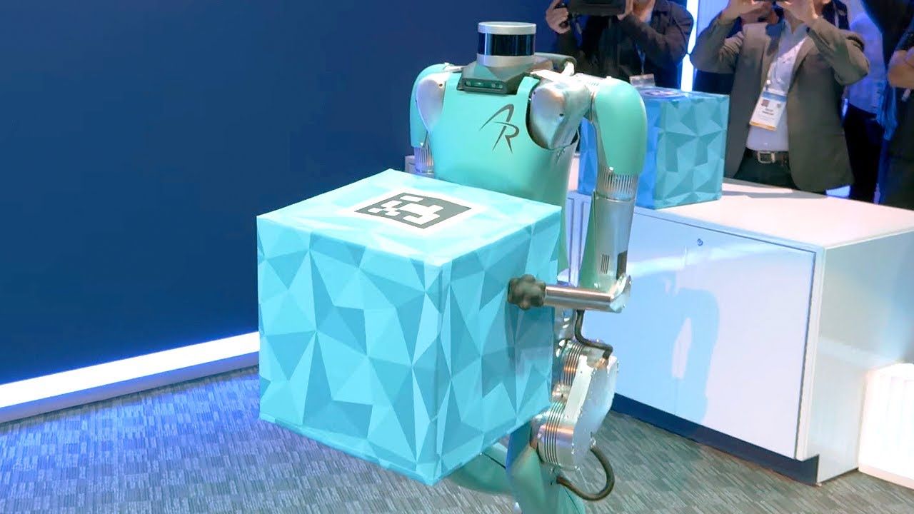 Meet DIGIT! Ford Motors' bi-pedal delivery robot demo at CES 2020 - YouTube