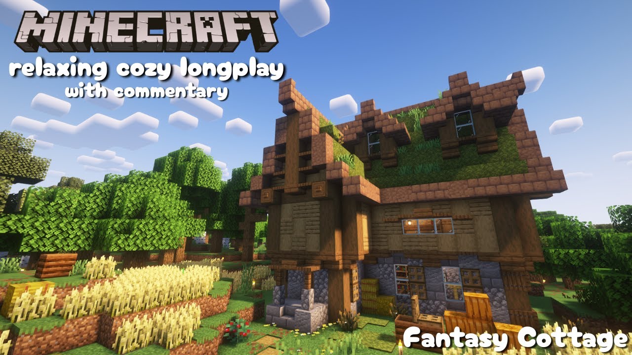 Cozy Minecraft Longplay with Commentary - Building a Fantasy Cottage ...