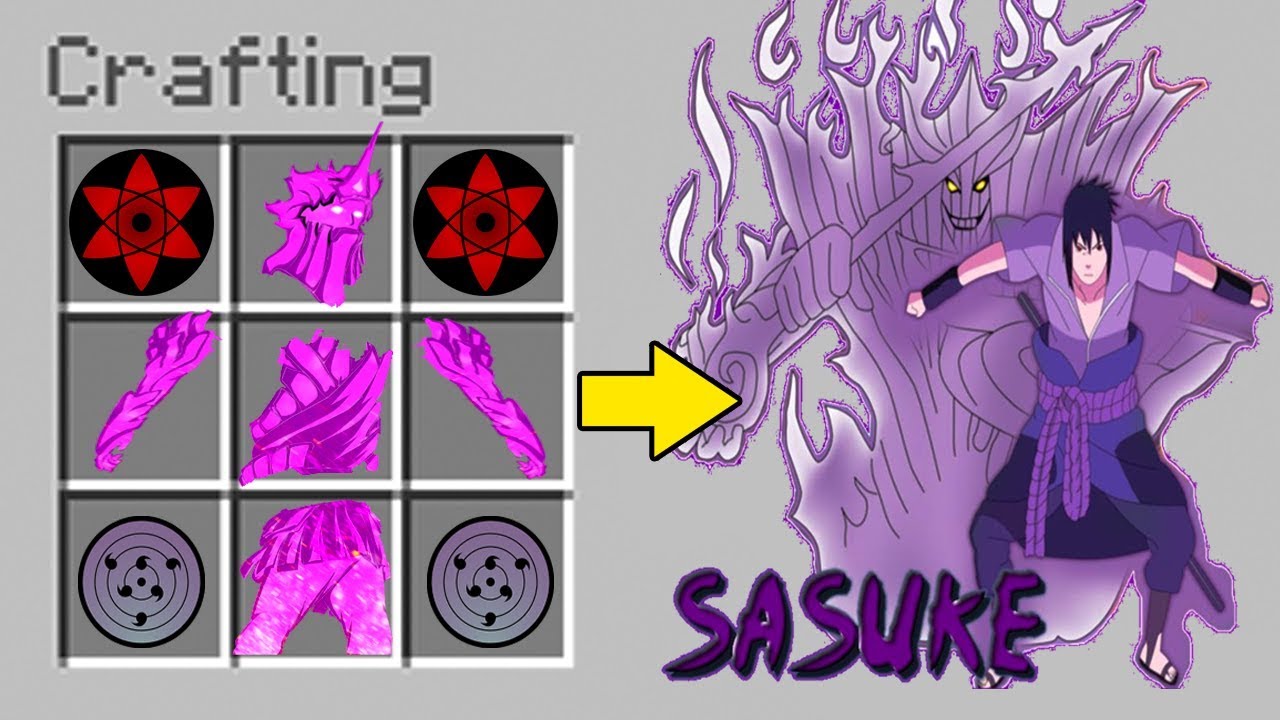 COMO FAZER O SASUKE SUSANOO NO MINECRAFT ! (IGUAL DO ANIME) - YouTube