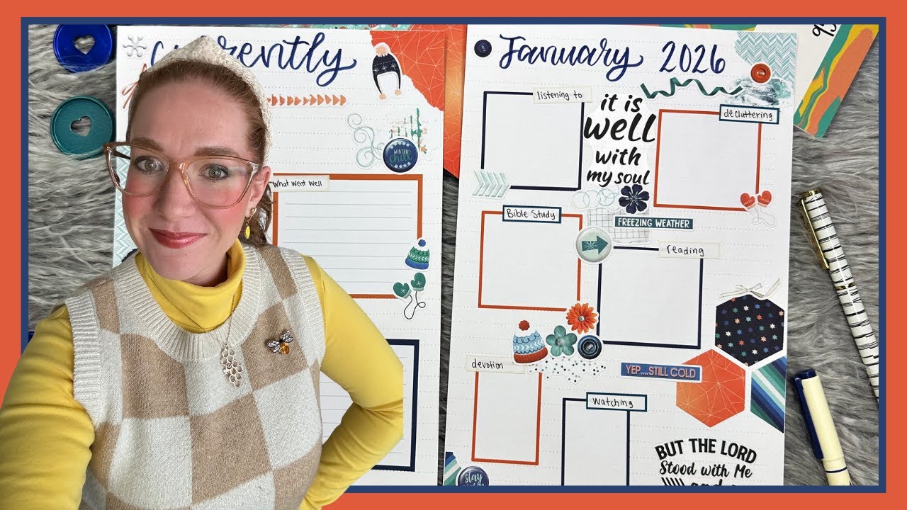 Creative Journaling Currently Page Winter Theme - YouTube