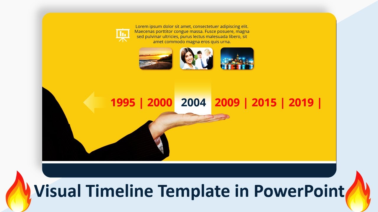 Stunning Visual Timeline Slide in PowerPoint - YouTube