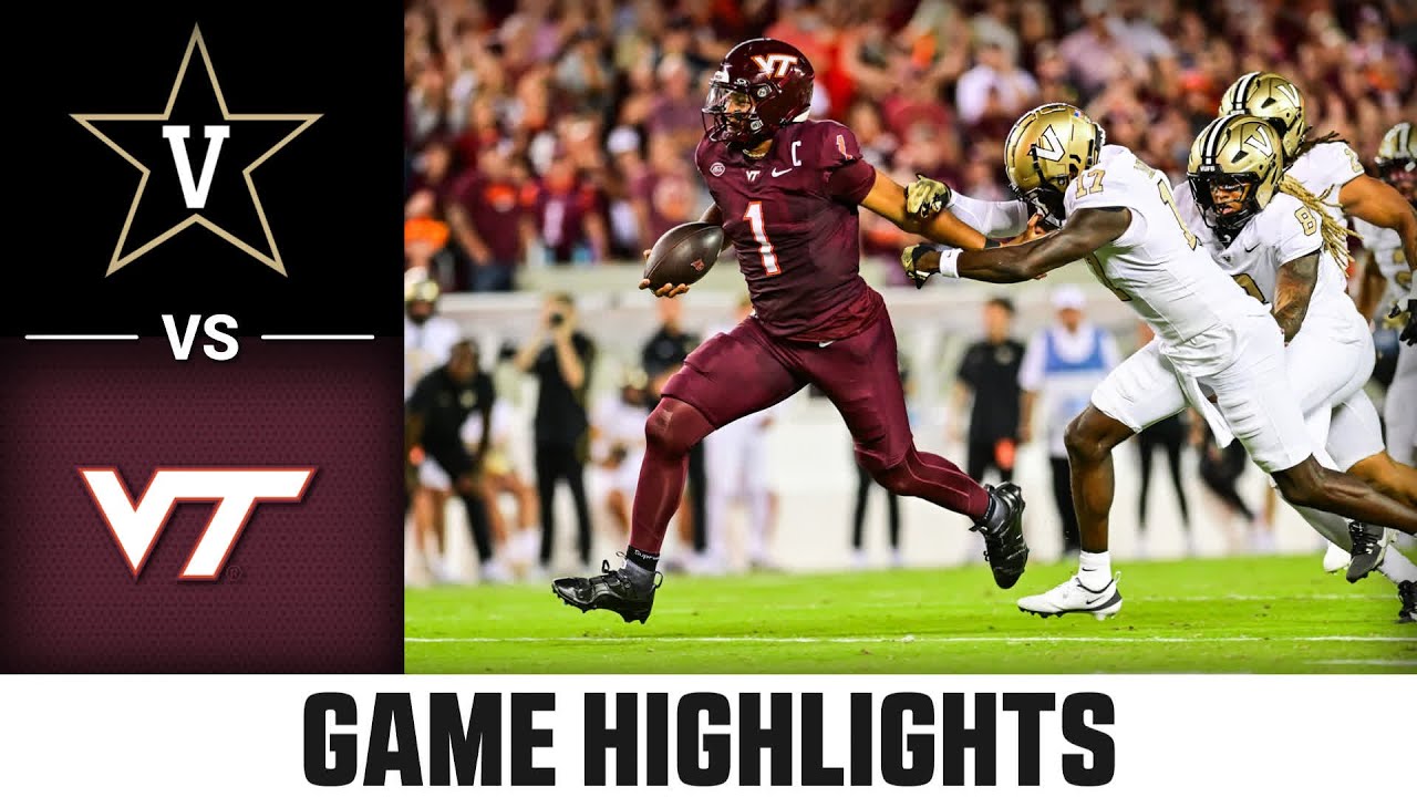Vanderbilt vs. Virginia Tech Game Highlights | 2025 ACC Football - YouTube