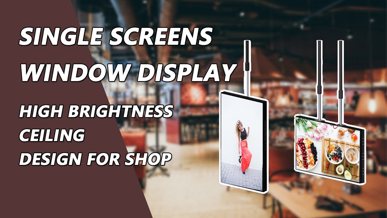 Single Sided Digital Signage High Brightness single-sided window ...