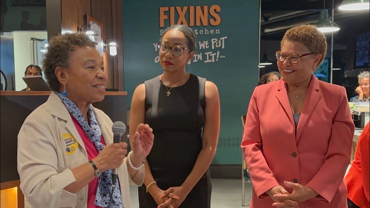 CA DEMs: LA Mayor Karen Bass w/ State Controller Malia Cohen for U.S ...