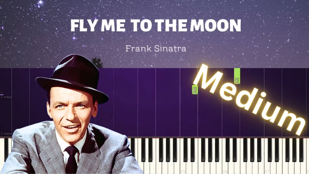 Frank Sinatra - Fly Me To The Moon - Piano Tutorial and Lyrics - YouTube