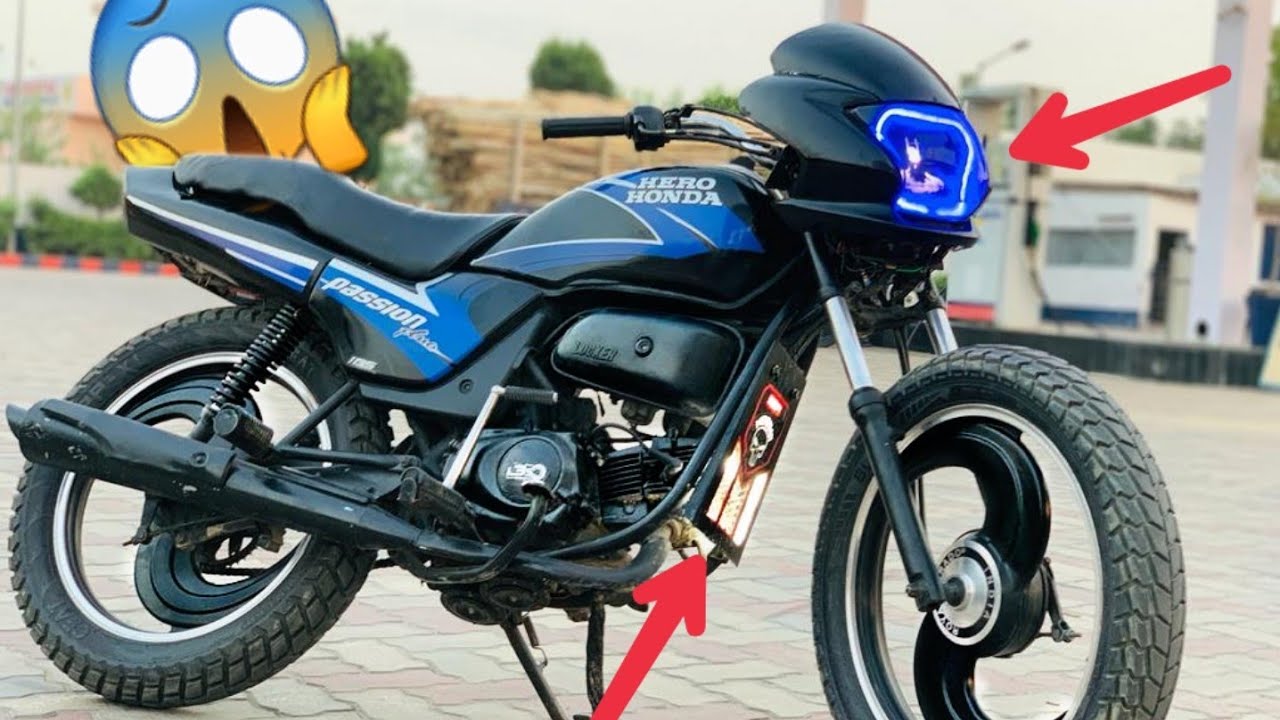 Passion plus modified || Headlight Change || install big battery 😱! # ...