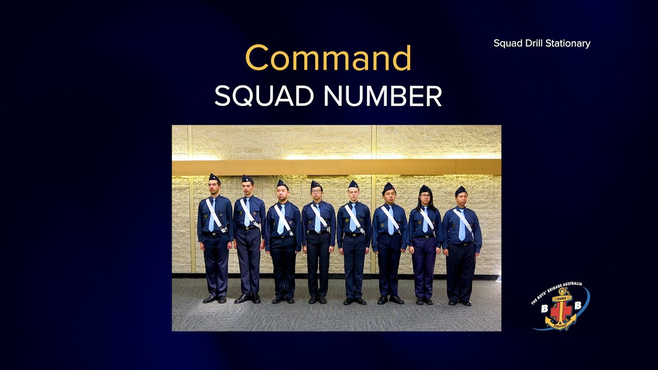 Squad Drill Stationary - Squad Number - YouTube