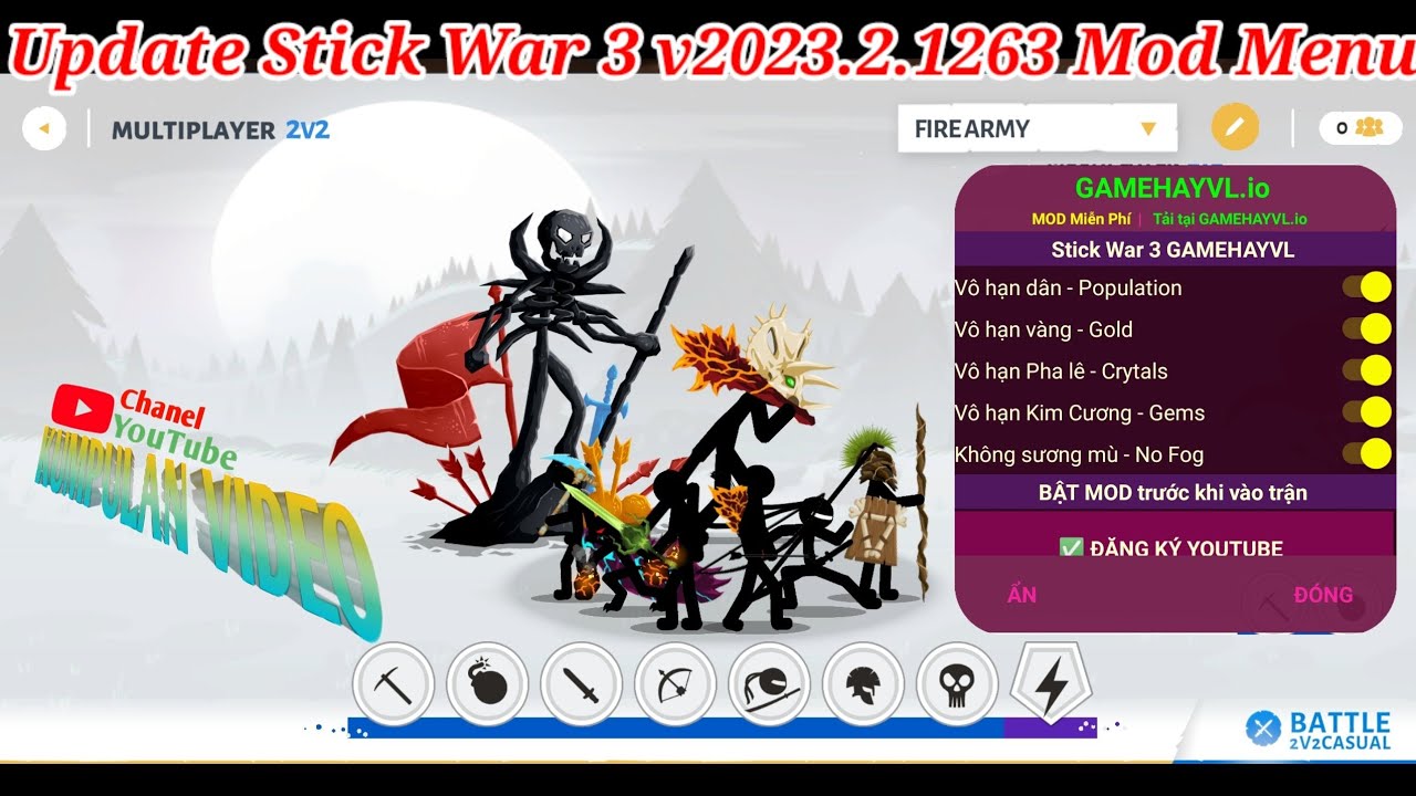 Update...Stick War 3 v2023.2.1263 Mod Menu - YouTube