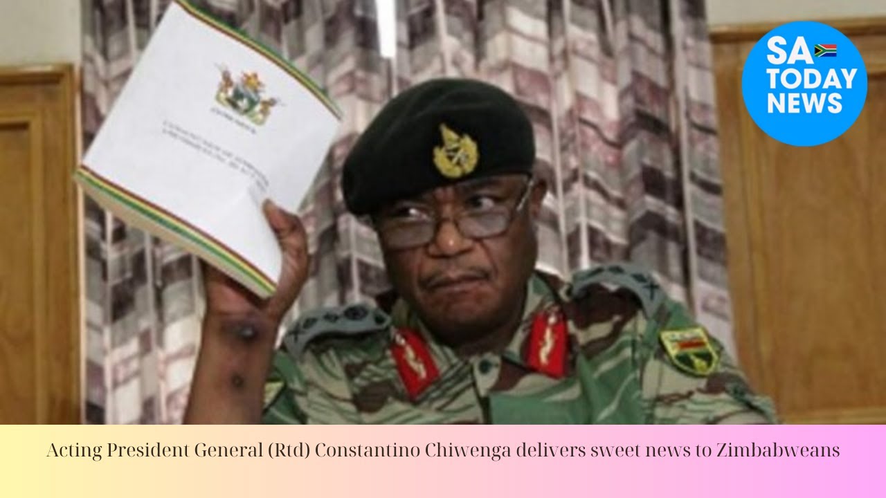 Acting President General Rtd Constantino Chiwenga delivers sweet news ...
