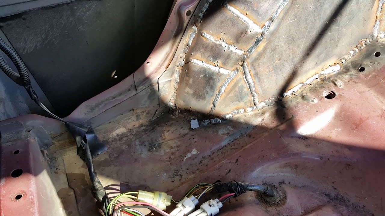 1999 metro inner wheel well rust repair - YouTube