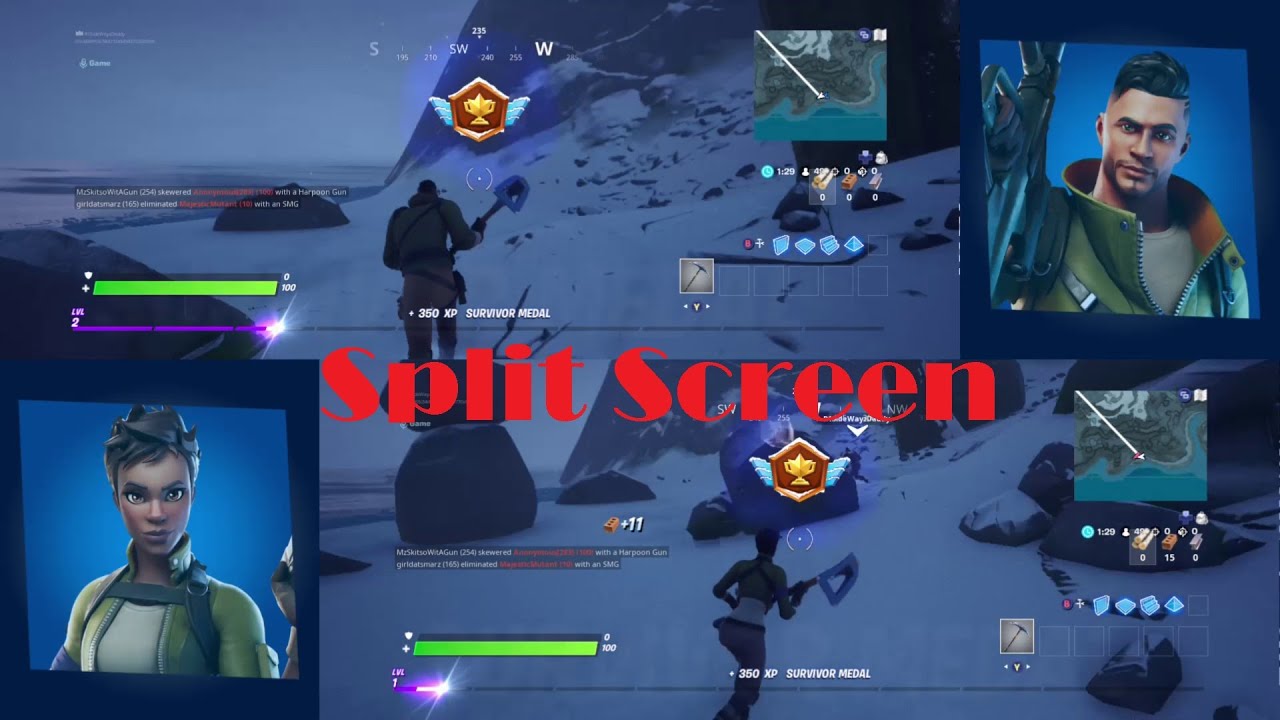 Fortnite, how to play Split Screen on the Xbox One and Invert ...