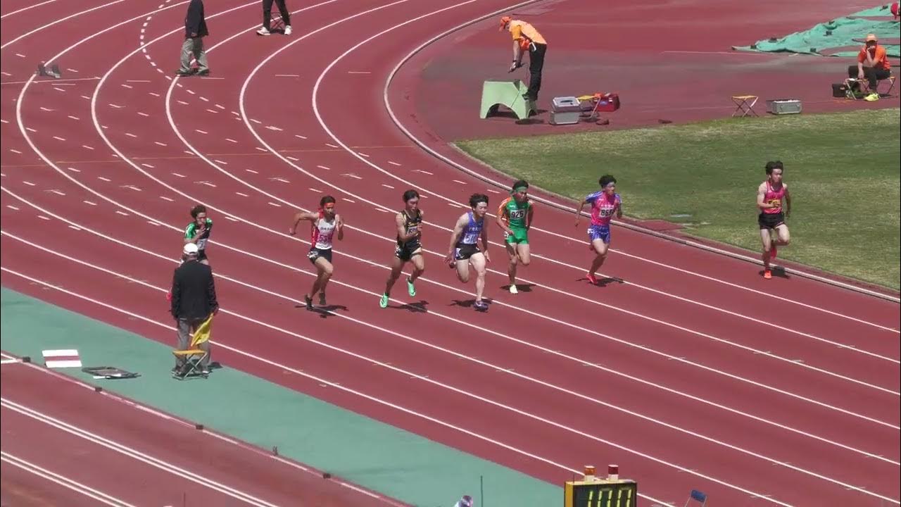 男子100m 7組 千葉県記録会2023 - YouTube