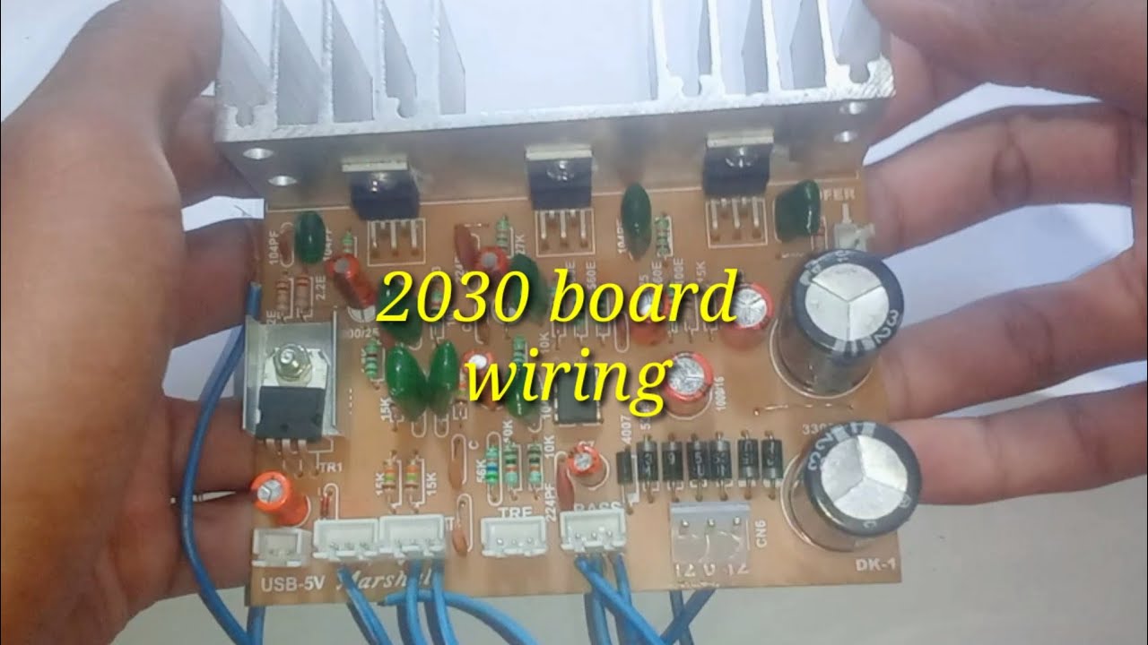 How to TDA 2030 ic home theatre board wiring - YouTube