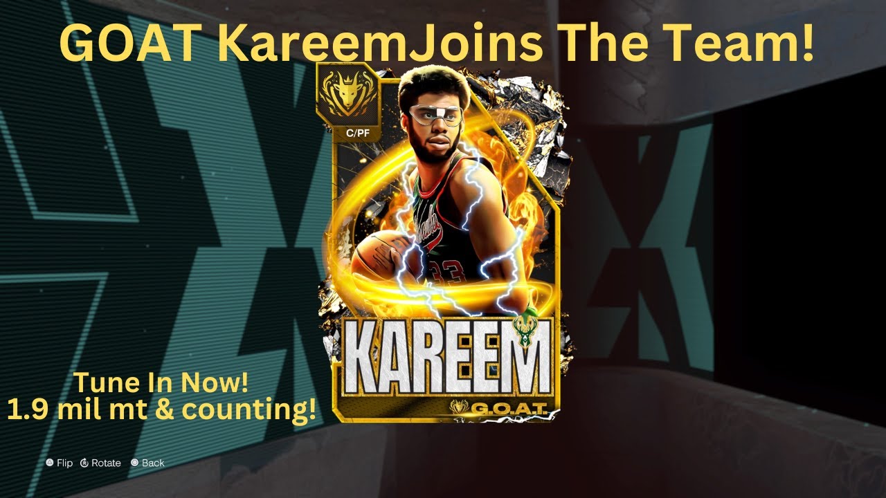 GOAT Kareem Joins the Squad on NBA 2K24 Myteam! 1.9 mil MT and counting ...