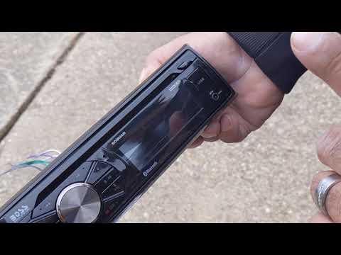 Boss car radio model 508-UAB review and installation - YouTube