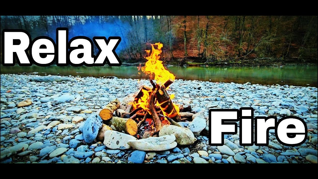 Campfire with River Sound from Switzerland Nature |Peaceful |Fire ...