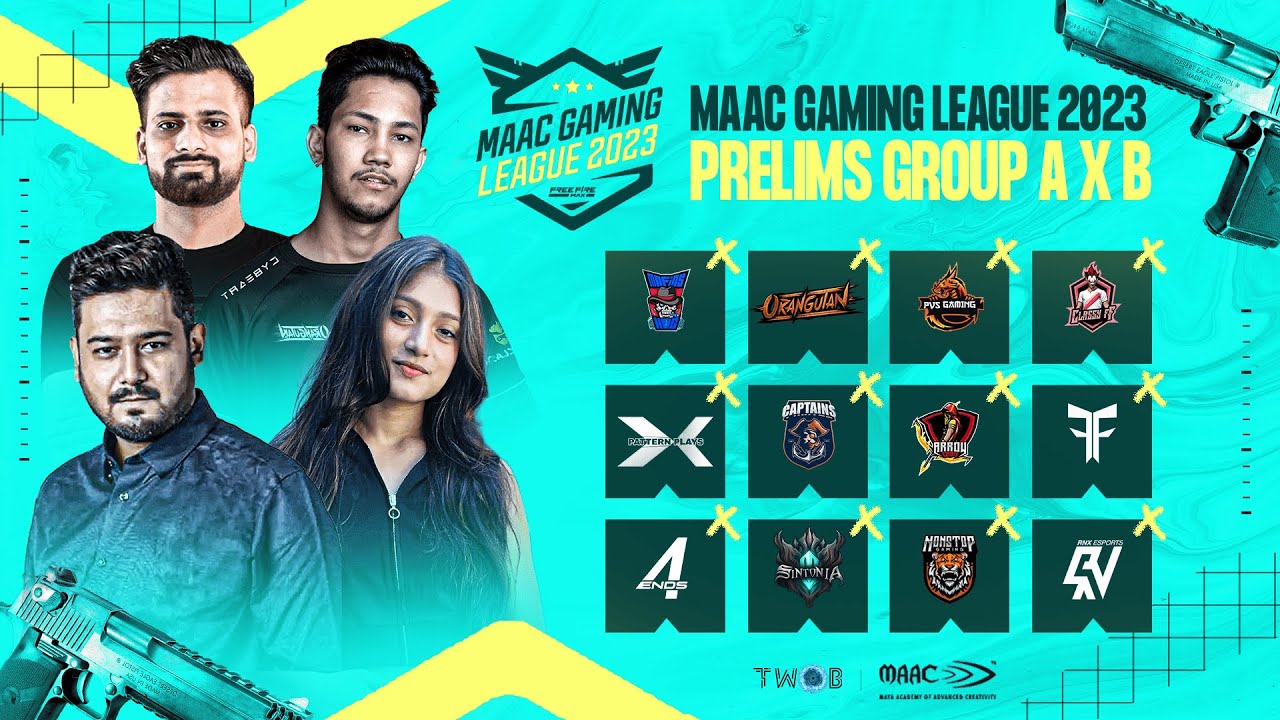 MAAC GAMING LEAGUE 2023 | Free Fire MAX | FT .ROCKY & RDX ,UNICORN IB ...