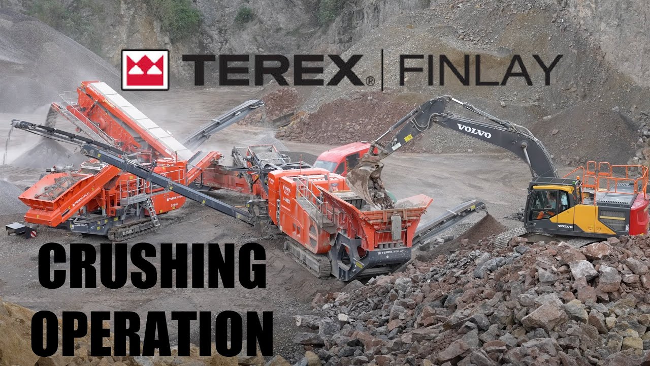Terex Finlay Crushing and Screening Setup - YouTube