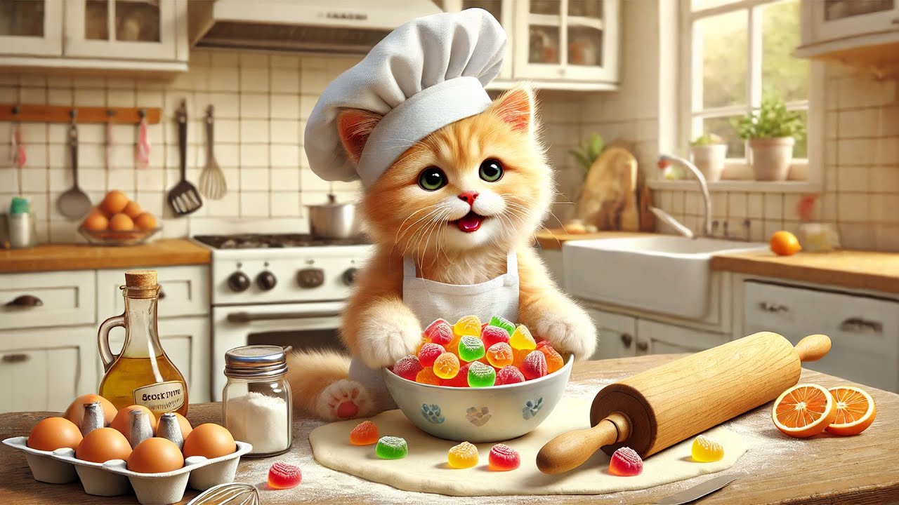Sweet Cookies🍪💖💖Cat Kitchen & cooking - YouTube