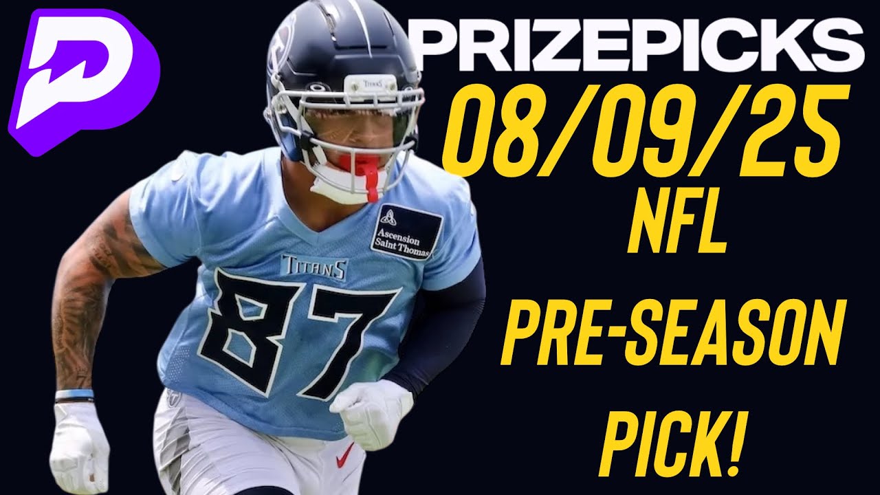 NFL PrizePicks! Best Saturday NFL Pre-Season Picks #nflpreseason #nfl # ...