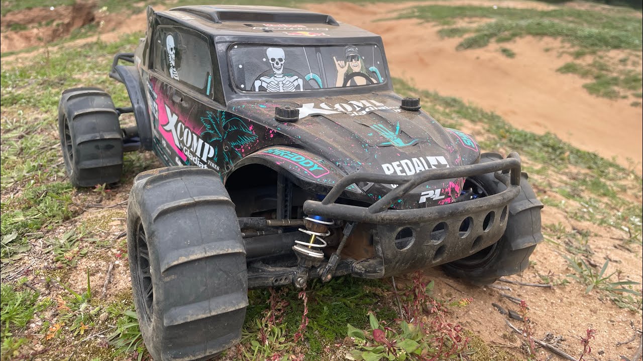 TRAXXAS SLASH ULTIMATE 4x4//PROLINE BODY MEGADOLON // DUNE BASHING ...