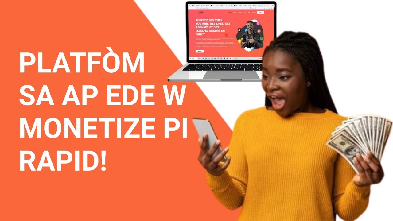 Monetize byen rapid gras ak platfòm sa @ViziMarket - YouTube