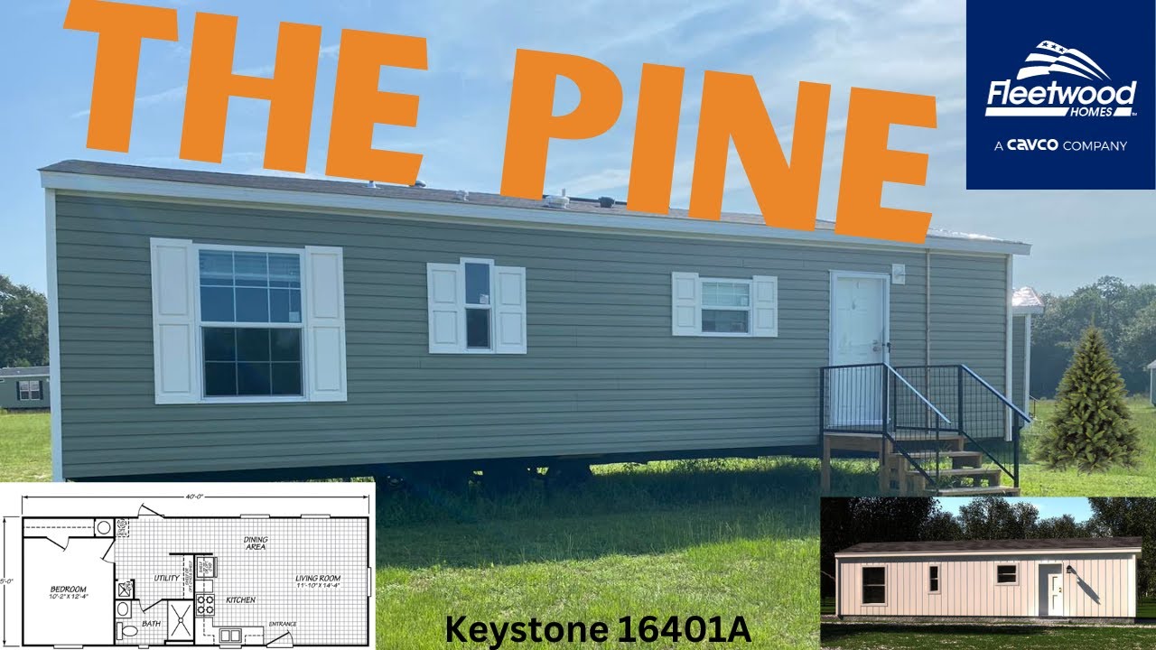 THE PINE ( Keystone 16401A) | FLEETWOOD HOMES | MOBILE HOME TOUR - YouTube