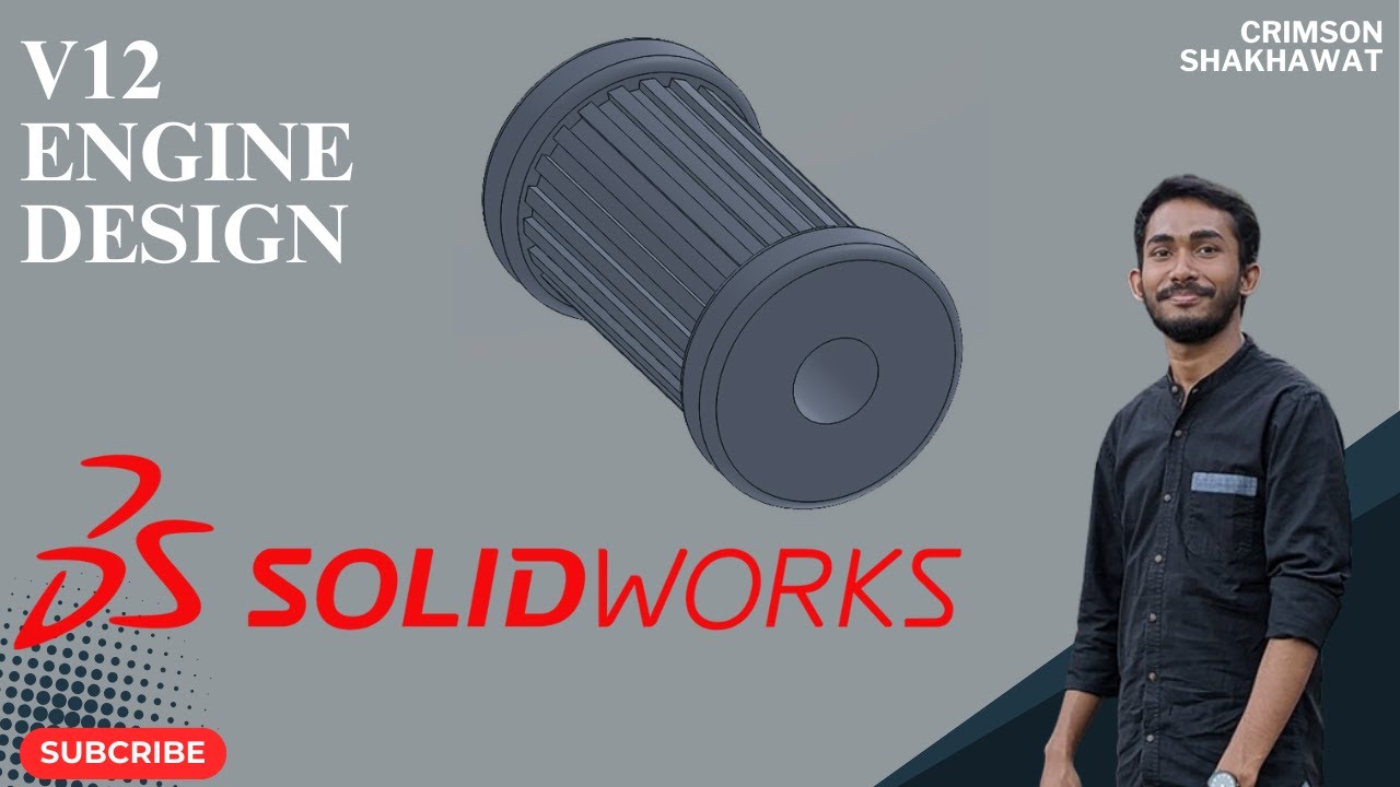15. Belt Mid Pulley Design Solidworks || Step by Step Tutorial by ...