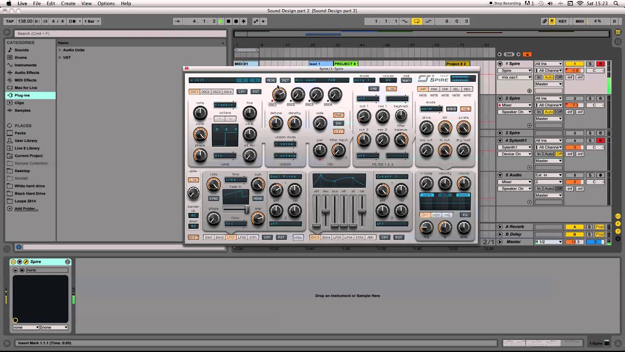 How to Create Lead Project 8 track "Injector" in Spire Vst - YouTube