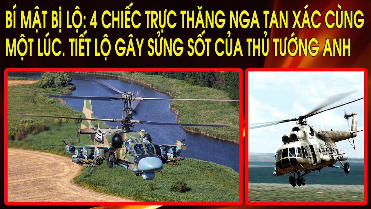 Bí mật bị lộ: Bốn chiếc trực thăng Nga tan xác cùng một lúc. Tiết lộ ...