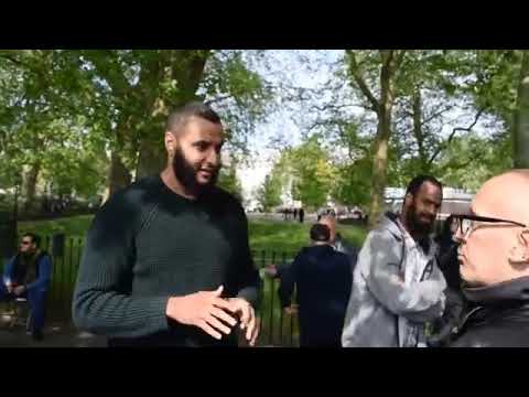 Gay Man Swears and Spits in Debate VS Muslim - Speakers Corner ( Hype Park - London )
