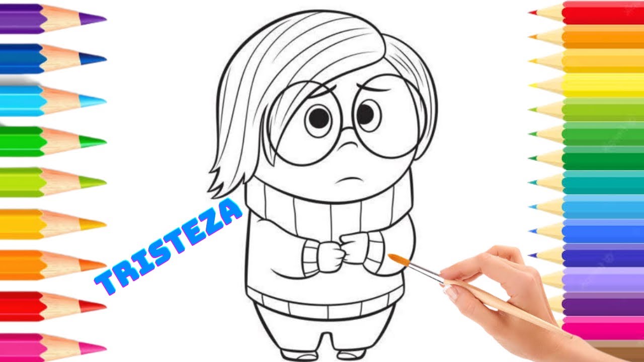 Divertidamente 2 Colorir Pintar Tristeza #helloisa - YouTube