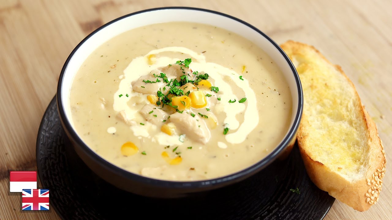 10 Menit Jadi! Resep SUP KRIM AYAM JAGUNG - YouTube