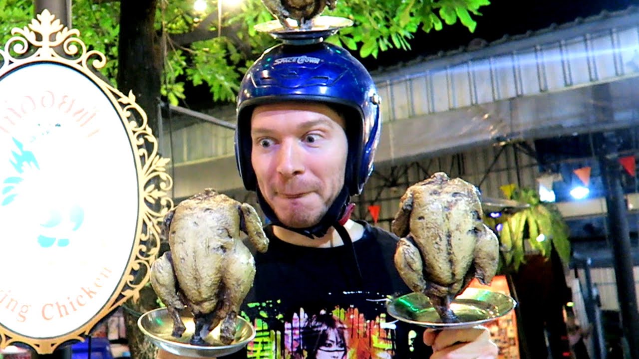 Crazy Flying Chicken Restaurant in Bangkok Thailand - YouTube