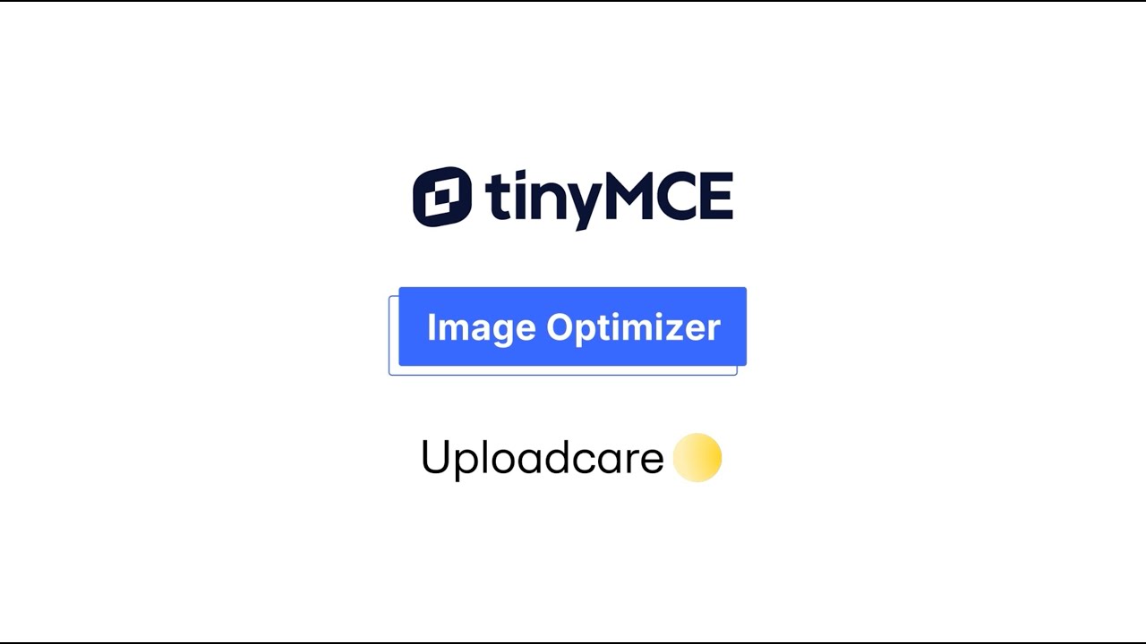 Introducing Image Optimizer by TinyMCE - YouTube