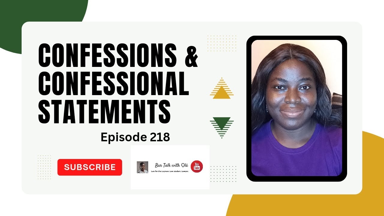 Confessions & Confessional Statements | Bar Talk With Ọlá | Episode 218 - YouTube