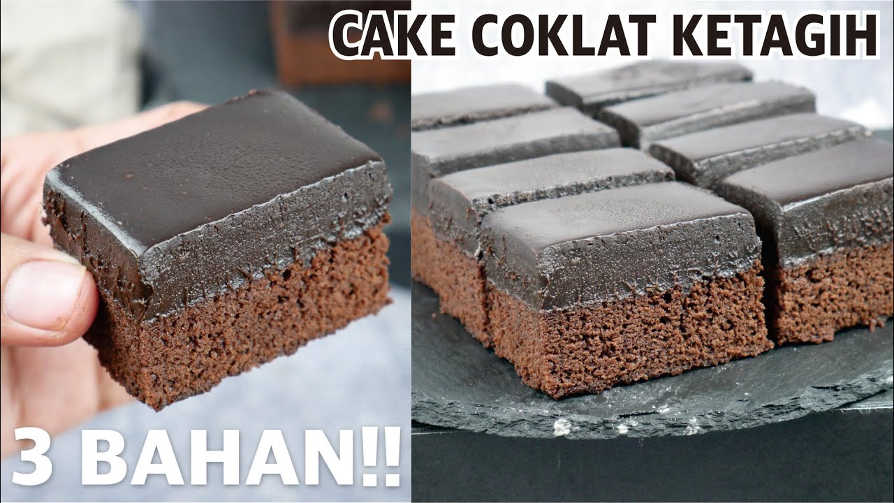 Hanya 3 Bahan!! Resep Cake Coklat Ketagih TER GAMPANG!! - YouTube