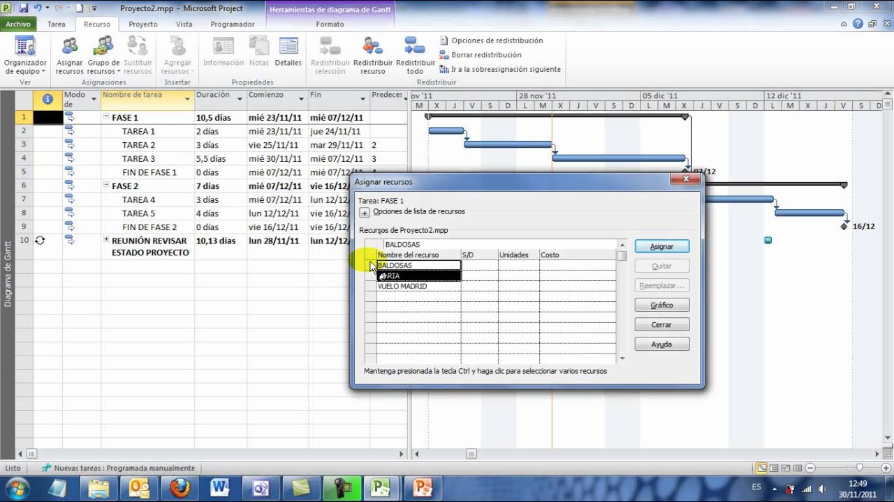 MS PROJECT 2010-2013-2016: INTRODUCCIÓN A LA GESTIÓN DE RECURSOS (15 ...