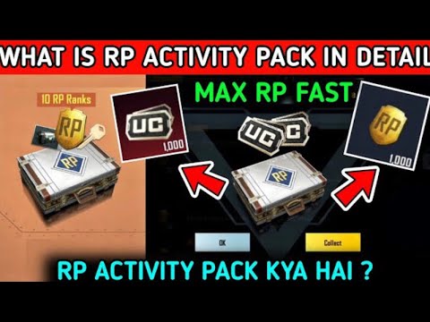 WHAT IS RP ACTIVITY PACK IN BGMI & PUBG🔥 RP Activity Pack Kiya hai🤔Rp ...