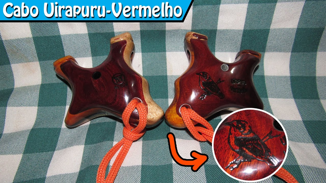 NOVO MODELO DE CABO DE ESTILINGUE DE BOLSO - UIRAPURU-VERMELHO - YouTube