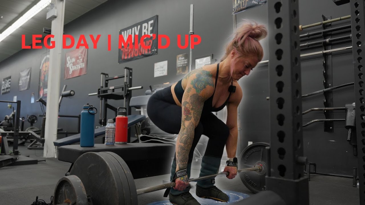 Leg Day Session | Mic'd up - YouTube