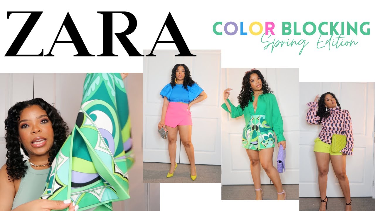 How to Color Block | Zara Spring Collection - YouTube