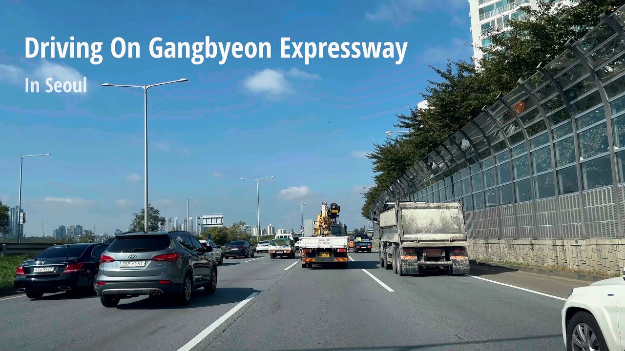 [4K] 🚓Driving on Gangbyeon Expressway in SEOUL Lofi Jazz 🎶 - YouTube