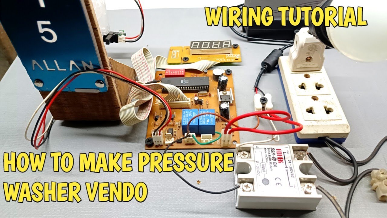 PAANO GUMAWA NG PRESSURE WASHER VENDO MACHINE WIRING TUTORIAL STEP BY ...