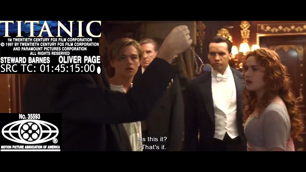 OLIVER PAGE as "Steward Barnes" in "Titanic" [1997/dir. JAMES CAMERON ...