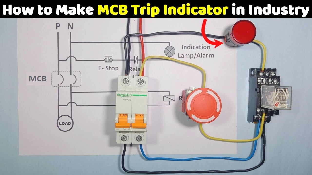 How to Make Simple MCB Trip Indicator @TheElectricalGuy - YouTube