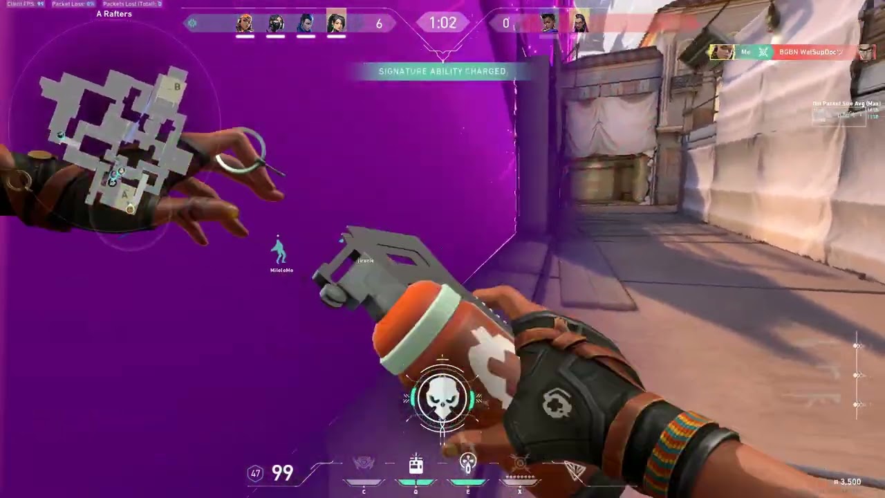 Raze advantage on Astra ult - YouTube