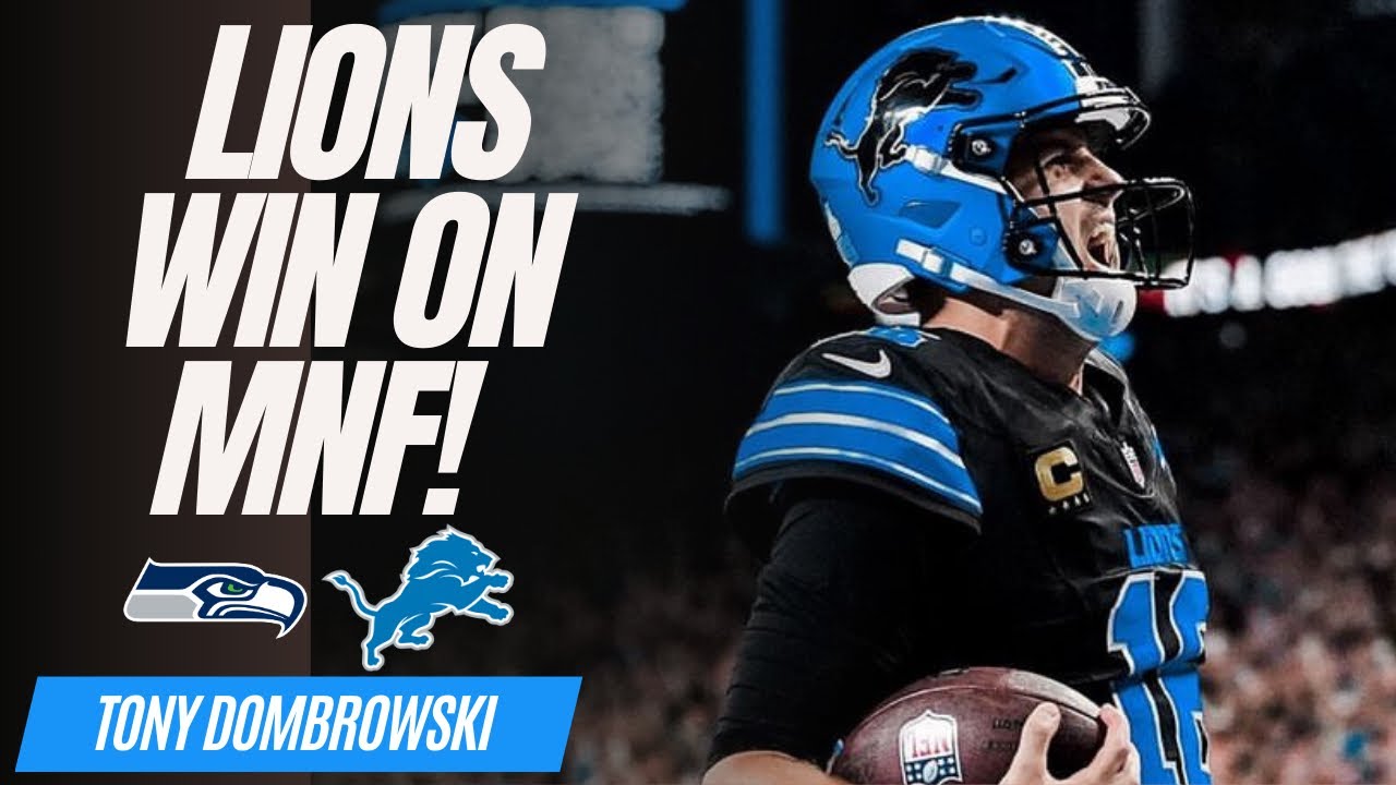 My reaction to the Detroit Lions' Monday Night Football home win over ...