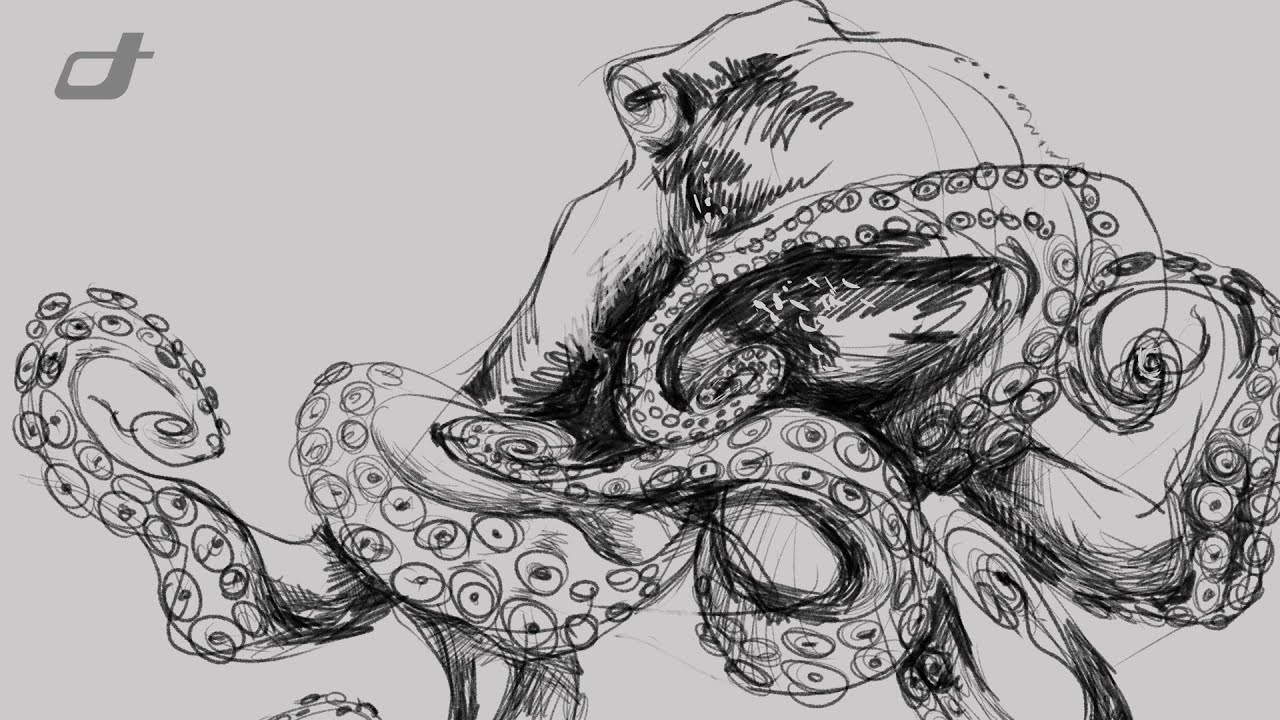 Digital Art Showcase: Creating a Octopus Drawing on iPad with Procreate ...